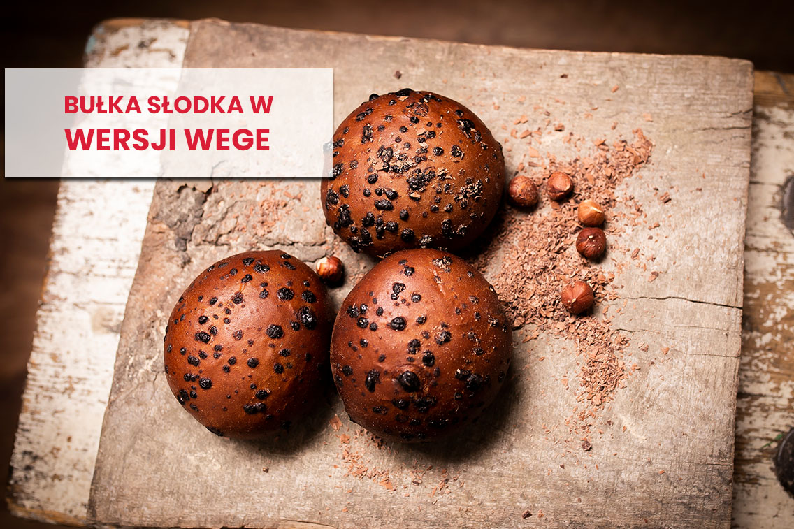 Bułka słodka w wersji WEGE - nowość - PanPiek - bułki z błonnikiem
